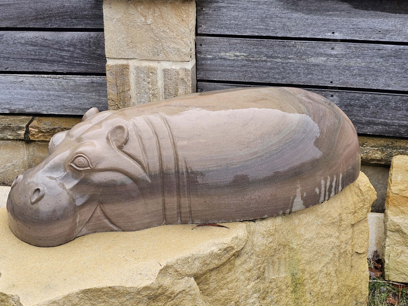 Sandstone hippos, crocodiles and frogs | Stoneworld (Tas) Pty Ltd